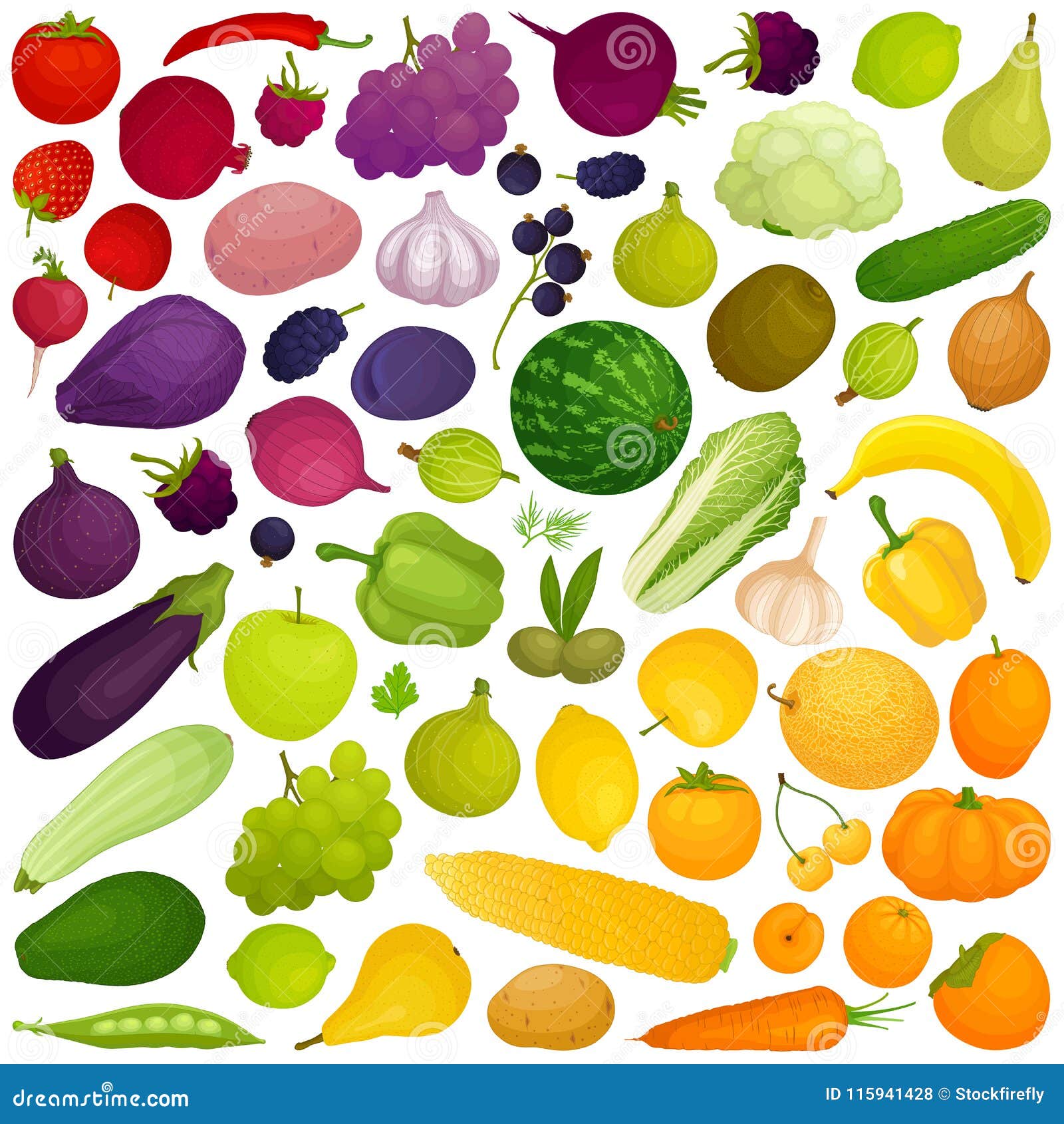 Vector Colorful Gradient from Food. Stock Vector - Illustration of ... Vector Colorful Gradient from Food. Stock Vector - Illustration of ...
