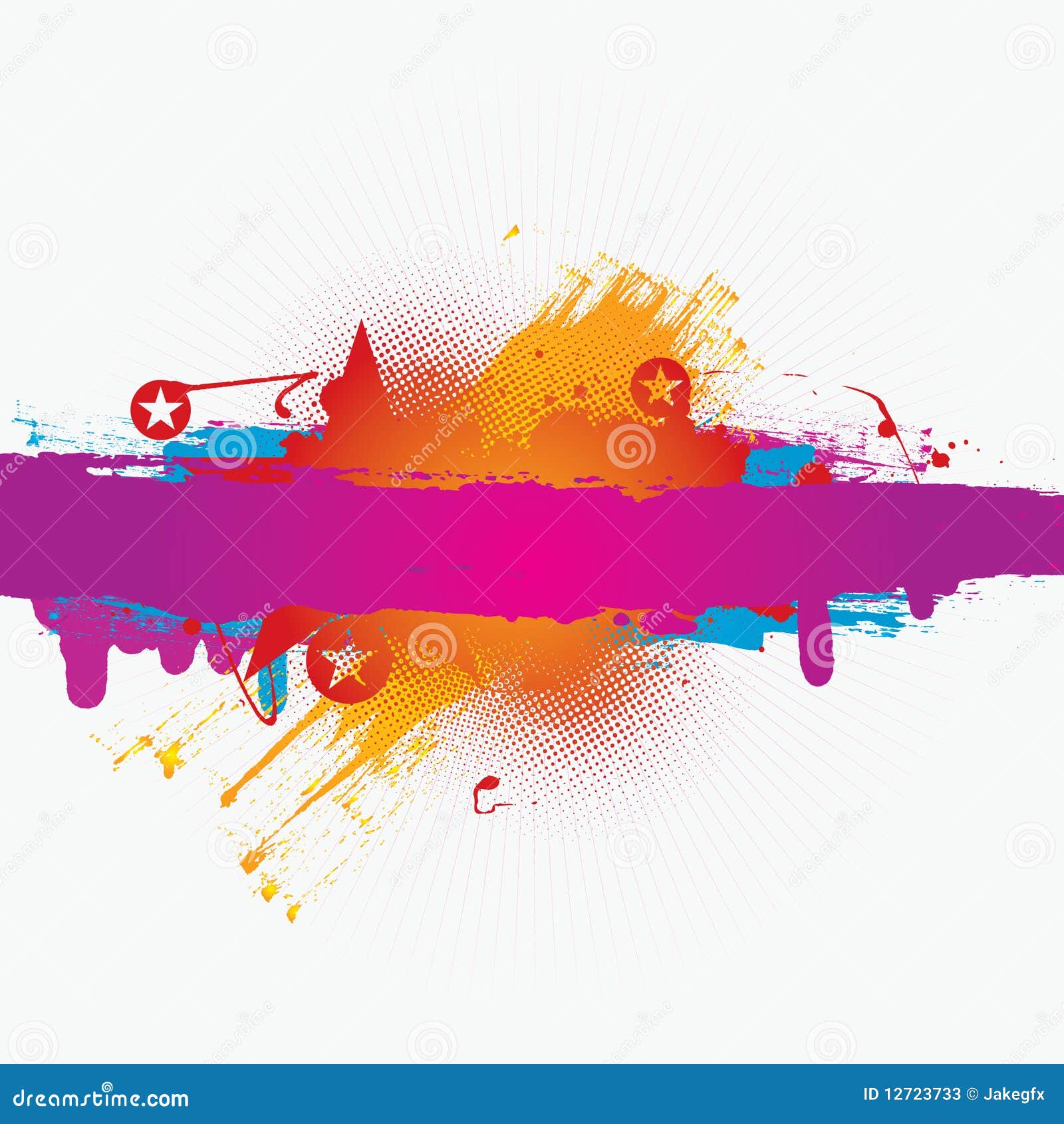 Vector Colorful Grunge Banner Stock Vector - Illustration of grunge ...