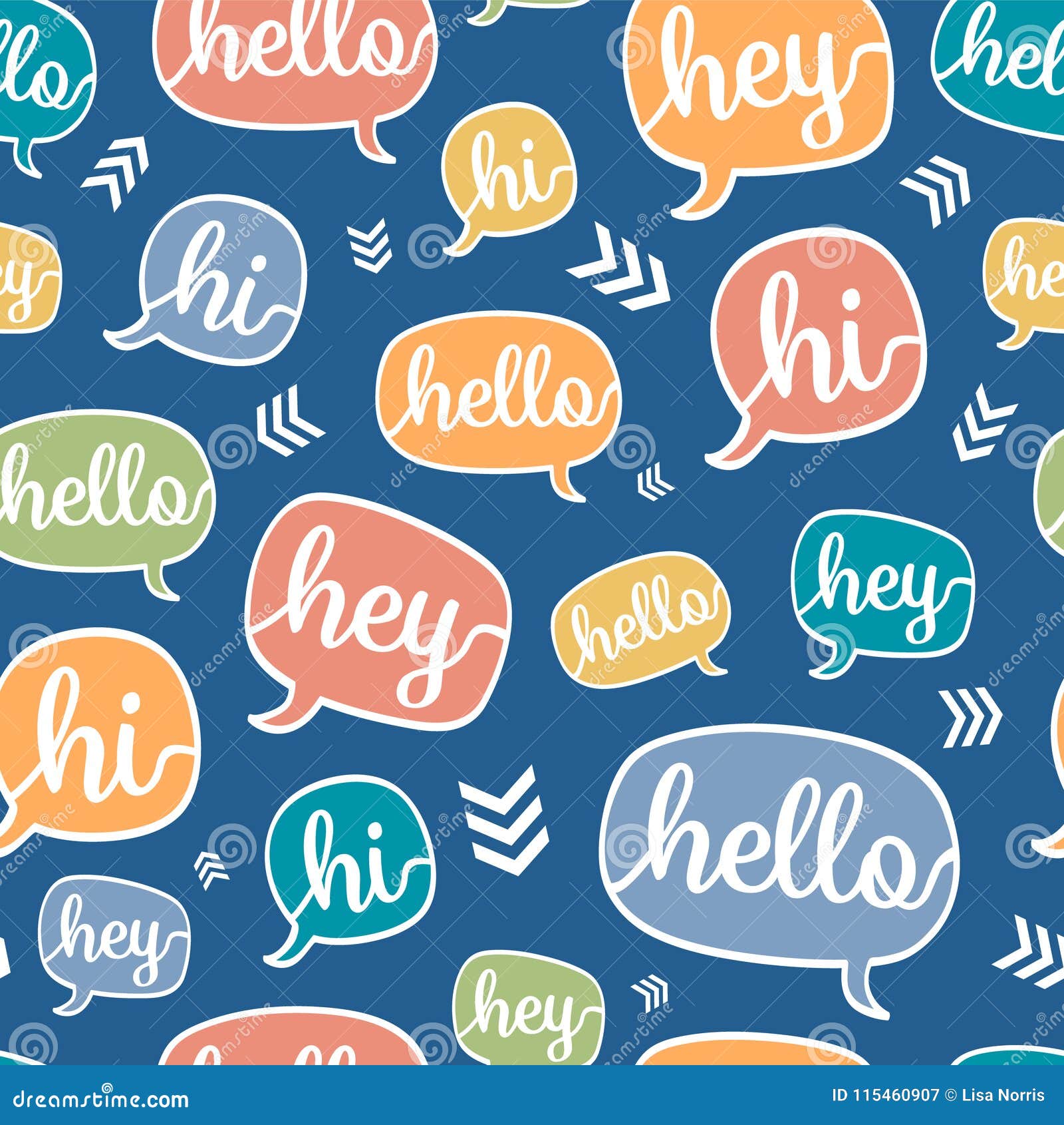 Vector Colorful Hello Speech Bubble Seamless Pattern Stock Illustration ... Vector Colorful Hello Speech Bubble Seamless Pattern Stock Illustration ...