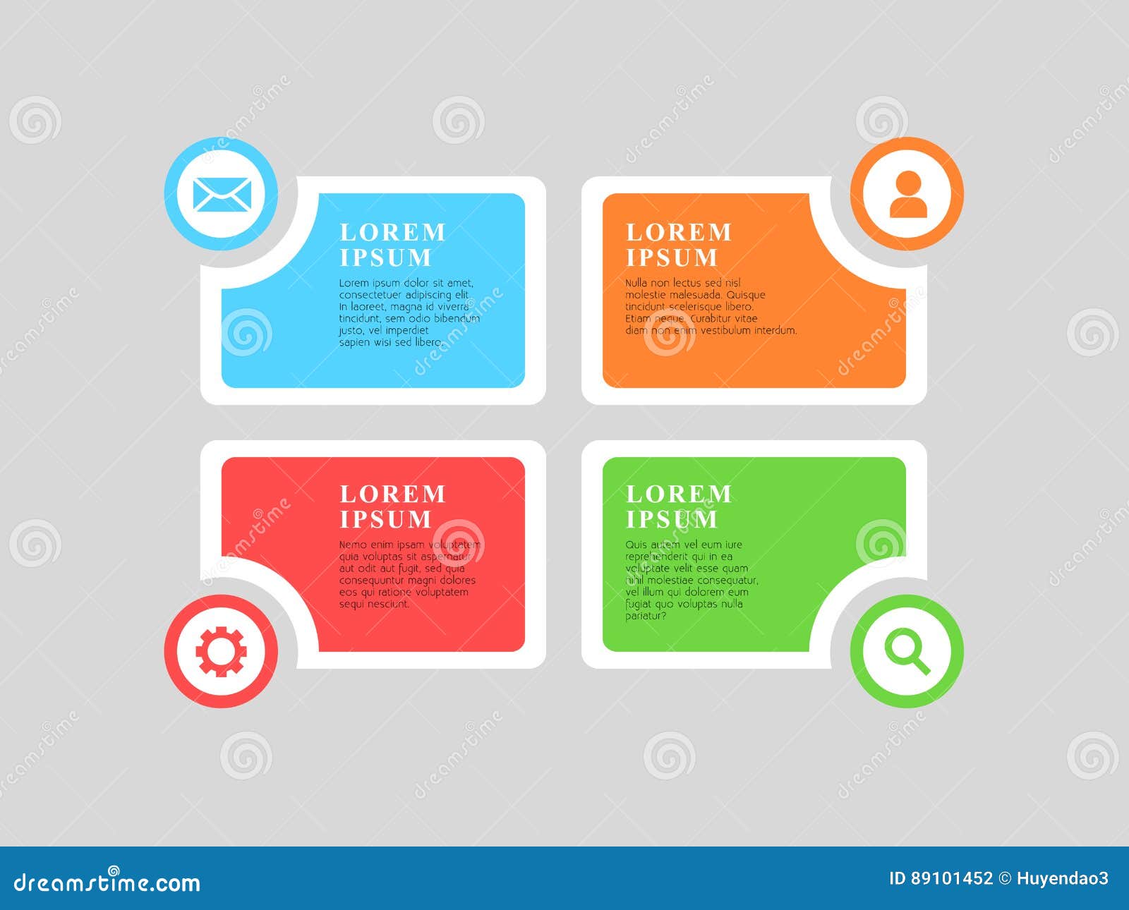 Vector Colorful Infographic. Isolated on Grey Stock Vector ...