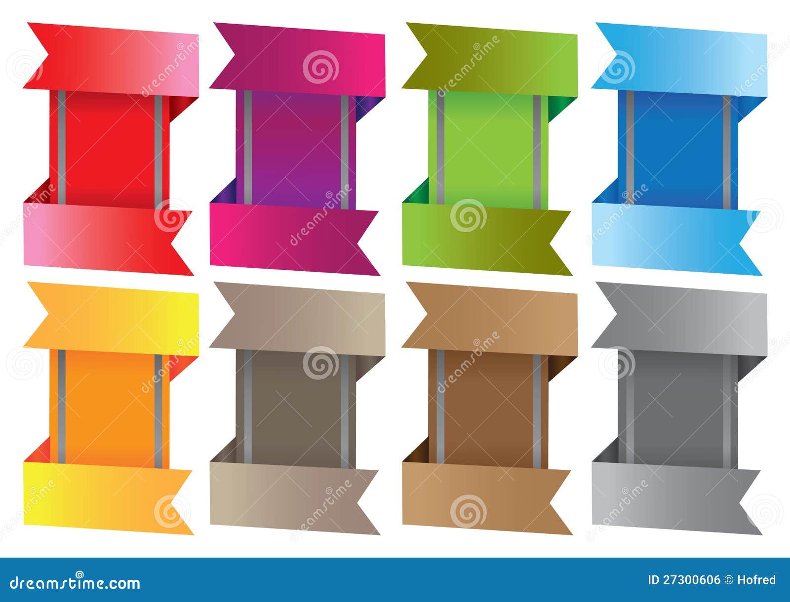 Vector colorful labels stock vector. Illustration of object - 27300606
