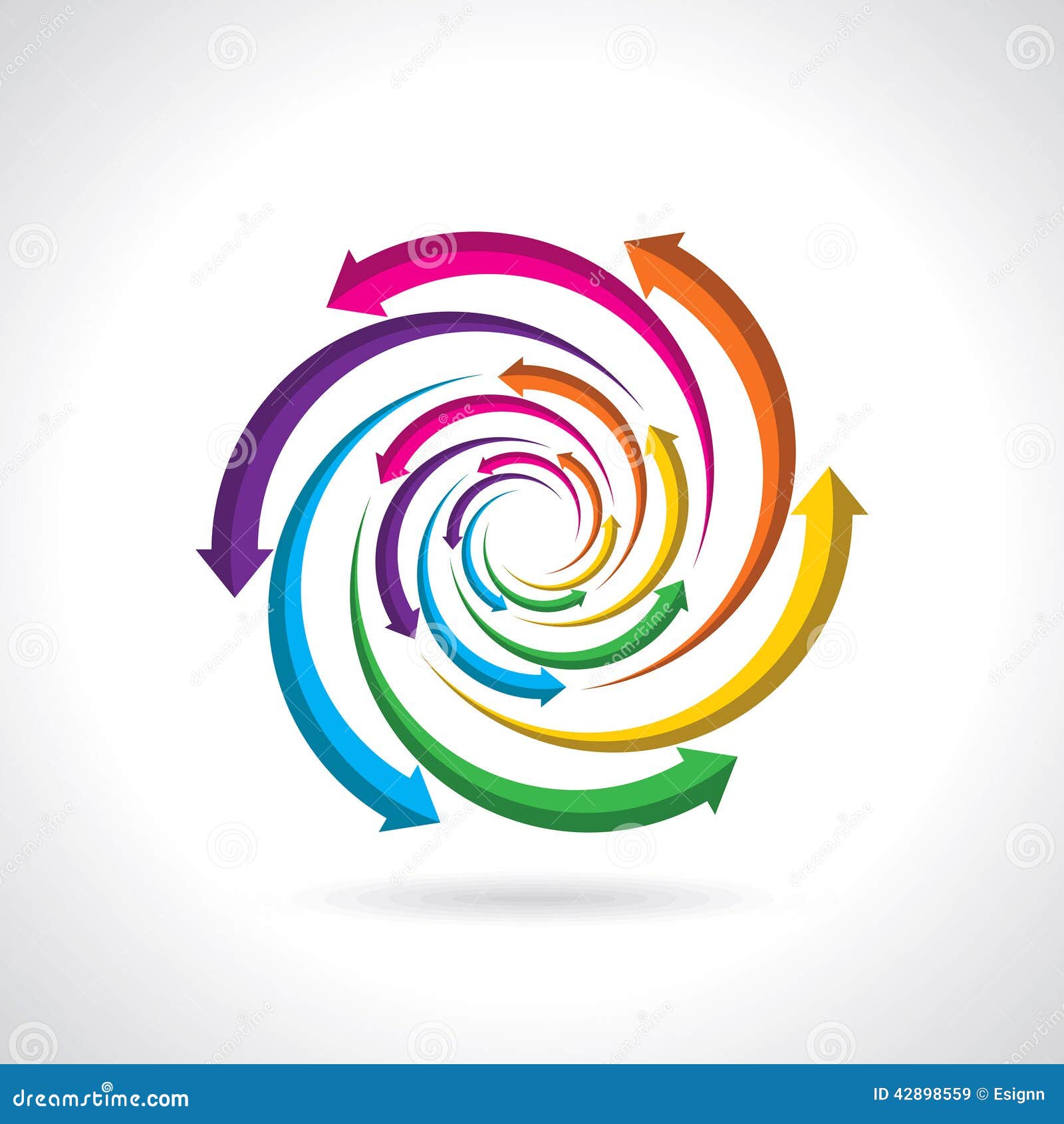 Vector Colorful Life Cycle Icon Stock Vector - Illustration of ...