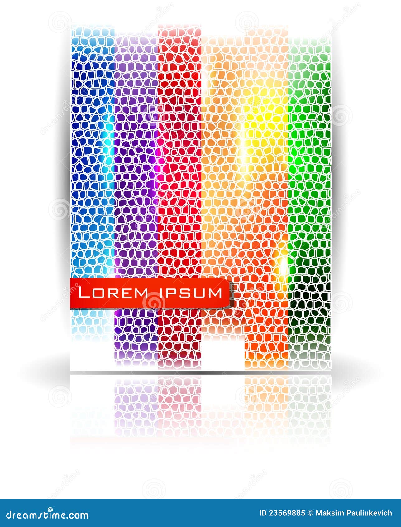 Vector Colorful Lines Background Brochure Stock Vector - Illustration ...