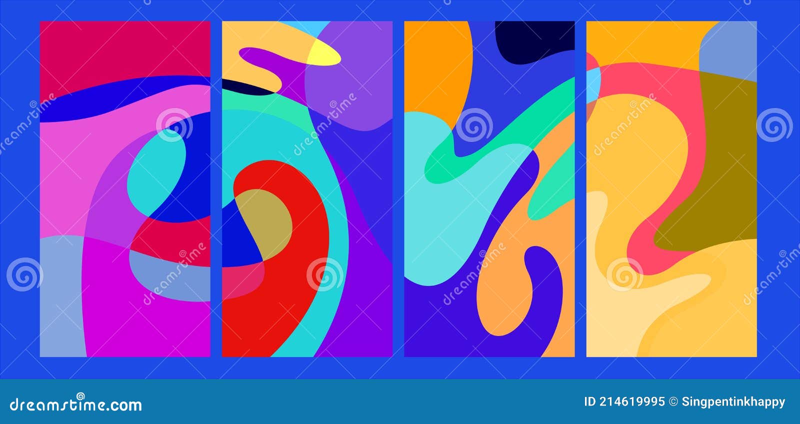 Vector Colorful Liquid Abstract Background Pattern Stock Vector ...