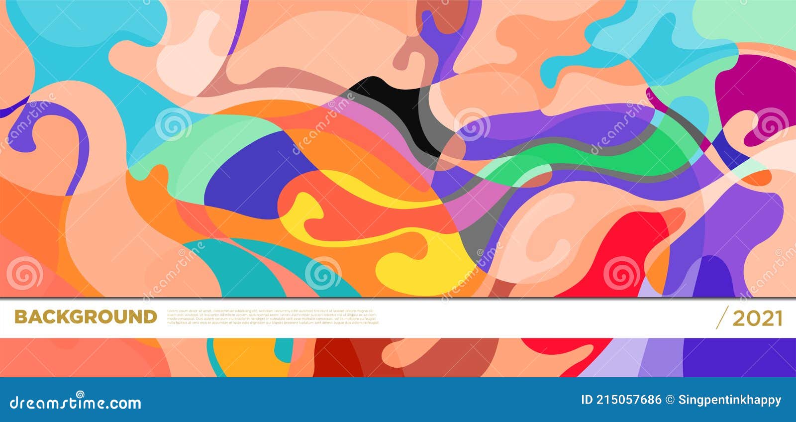 Vector Colorful Liquid Abstract Background Pattern Stock Vector ...