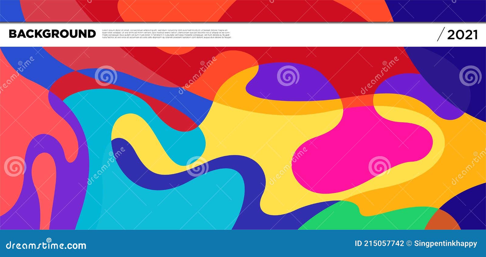 Vector Colorful Liquid Abstract Background Pattern Stock Vector ...