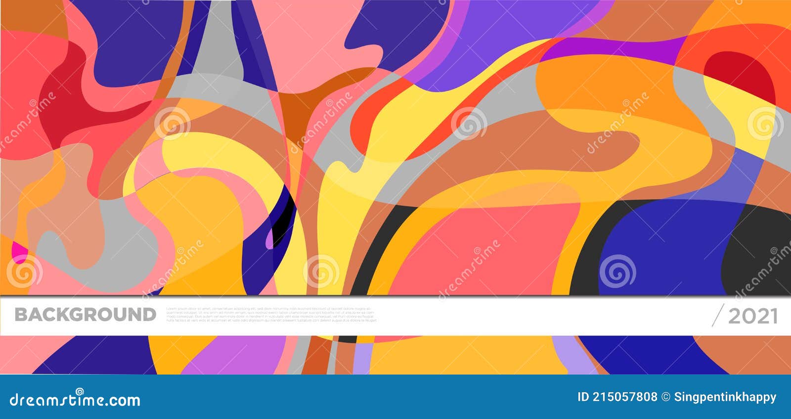 Vector Colorful Liquid Abstract Background Pattern Stock Vector ...