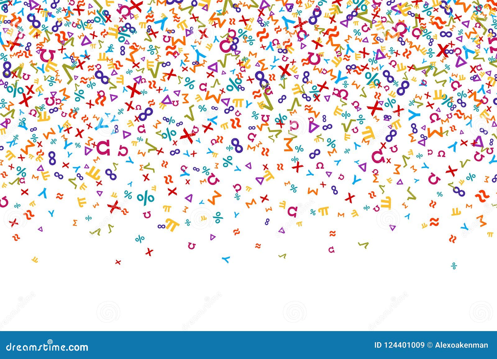 Colorful Mathematics Function Cosine Icon Isolated On White Background ...