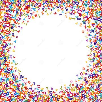 Vector Colorful Mathematics Background Element in Flat Style Stock ...