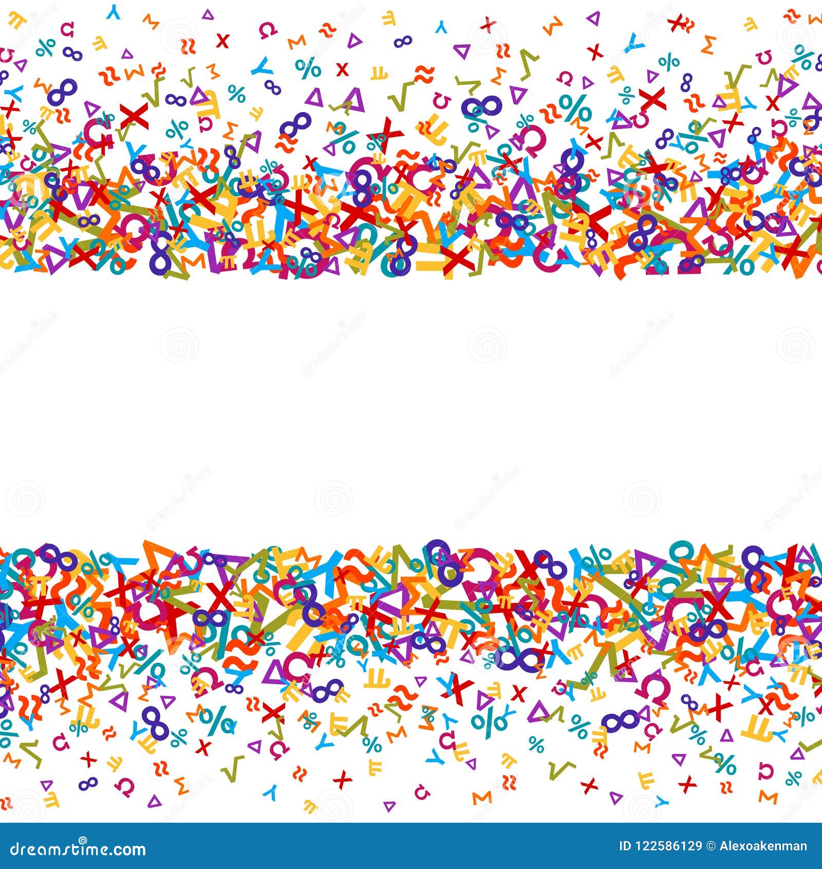 Vector Colorful Mathematics Background Element in Flat Style Stock ... Vector Colorful Mathematics Background Element in Flat Style Stock ...