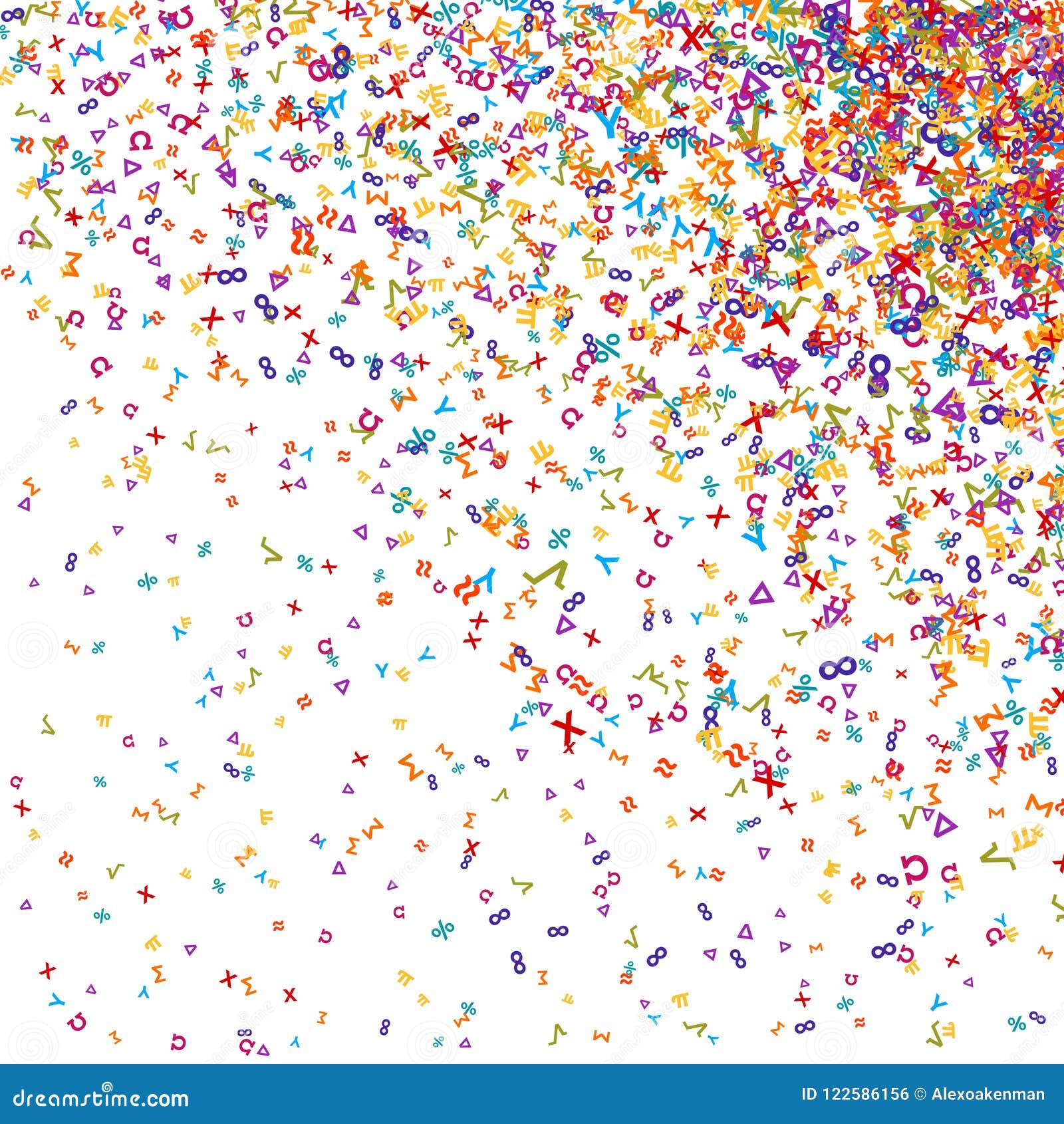 Vector Colorful Mathematics Background Element in Flat Style Stock ... Vector Colorful Mathematics Background Element in Flat Style Stock ...