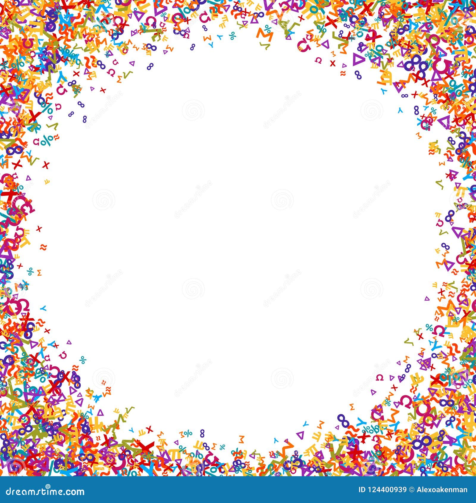Vector Colorful Mathematics Background Element in Flat Style Stock ... Vector Colorful Mathematics Background Element in Flat Style Stock ...