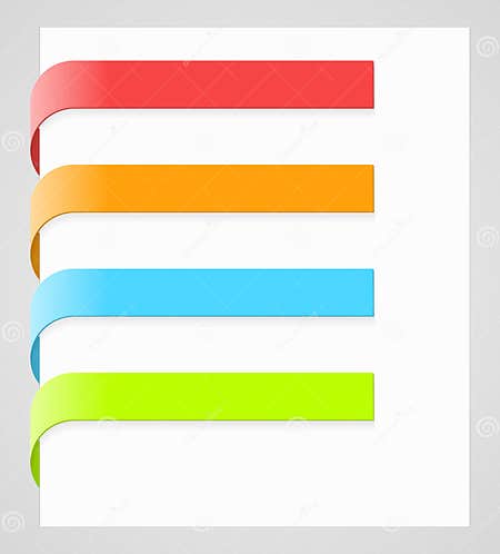 Vector Colorful Paper Labels Stock Vector - Illustration of style ...