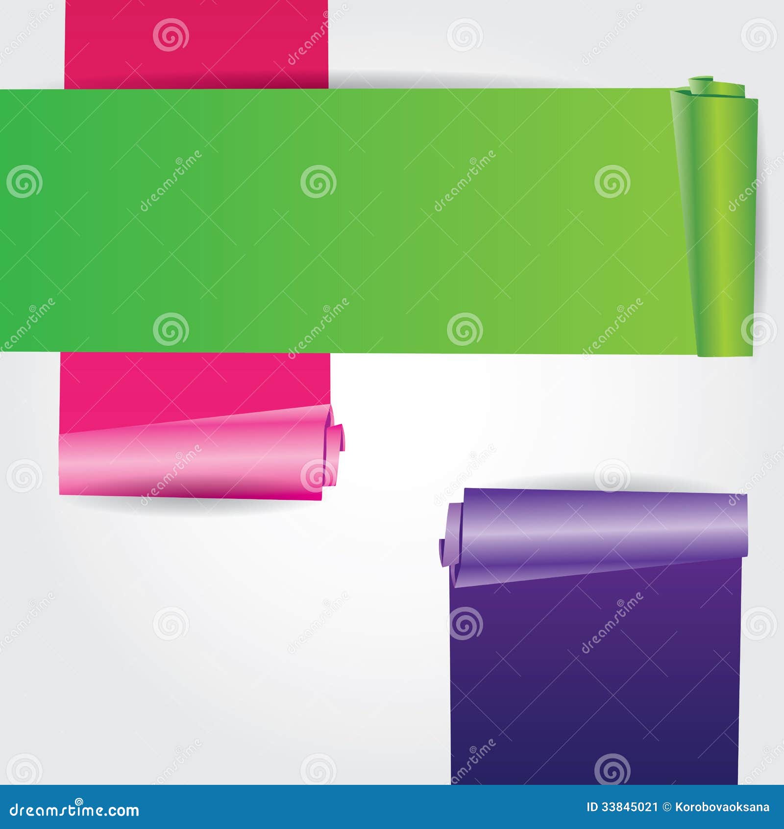 Vector colorful paper roll stock vector. Illustration of graphic - 33845021