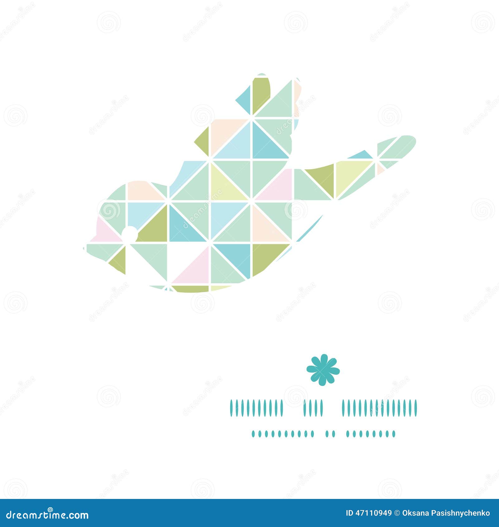 Vector Colorful Pastel Triangle Texture Bird Stock Vector ...