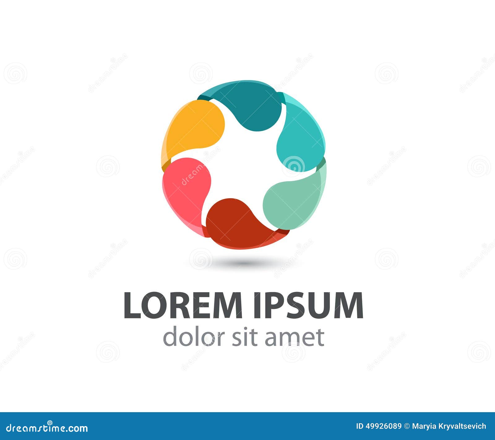 Vector Colorful Rainbow Loop Circle Icon Stock Vector - Illustration of ...