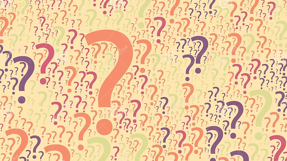 Vector Colorful Random Question Marks Background Stock Vector ...