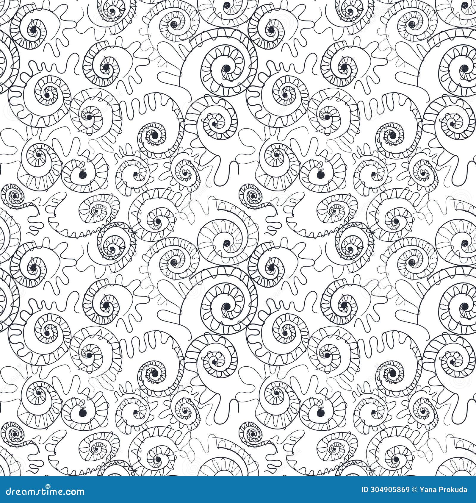 Vector Colorful Seamless Pattern with Twisted Elements Stock ...