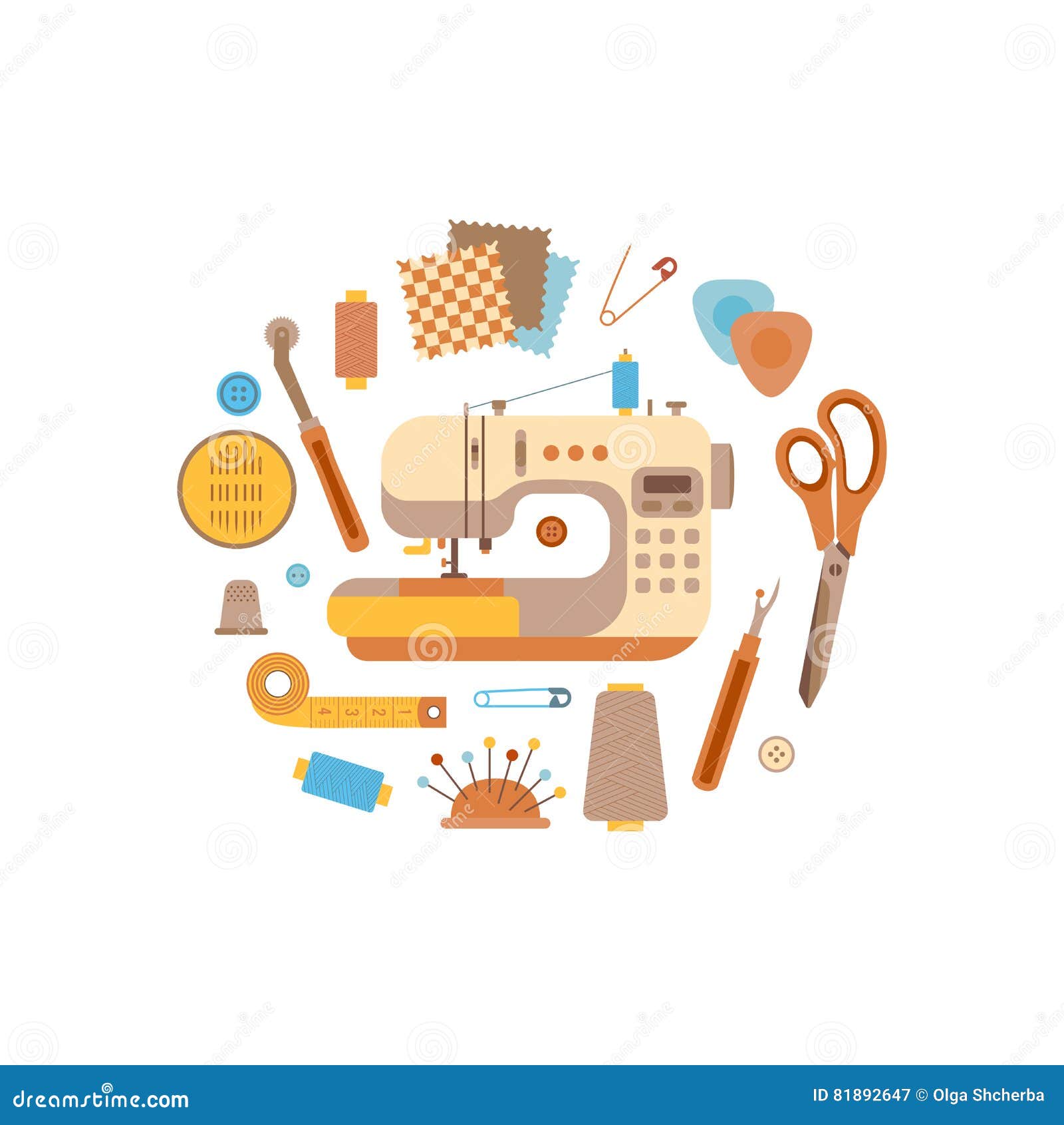 Sewing Scissor Stock Illustrations – 2,797 Sewing Scissor Stock ...