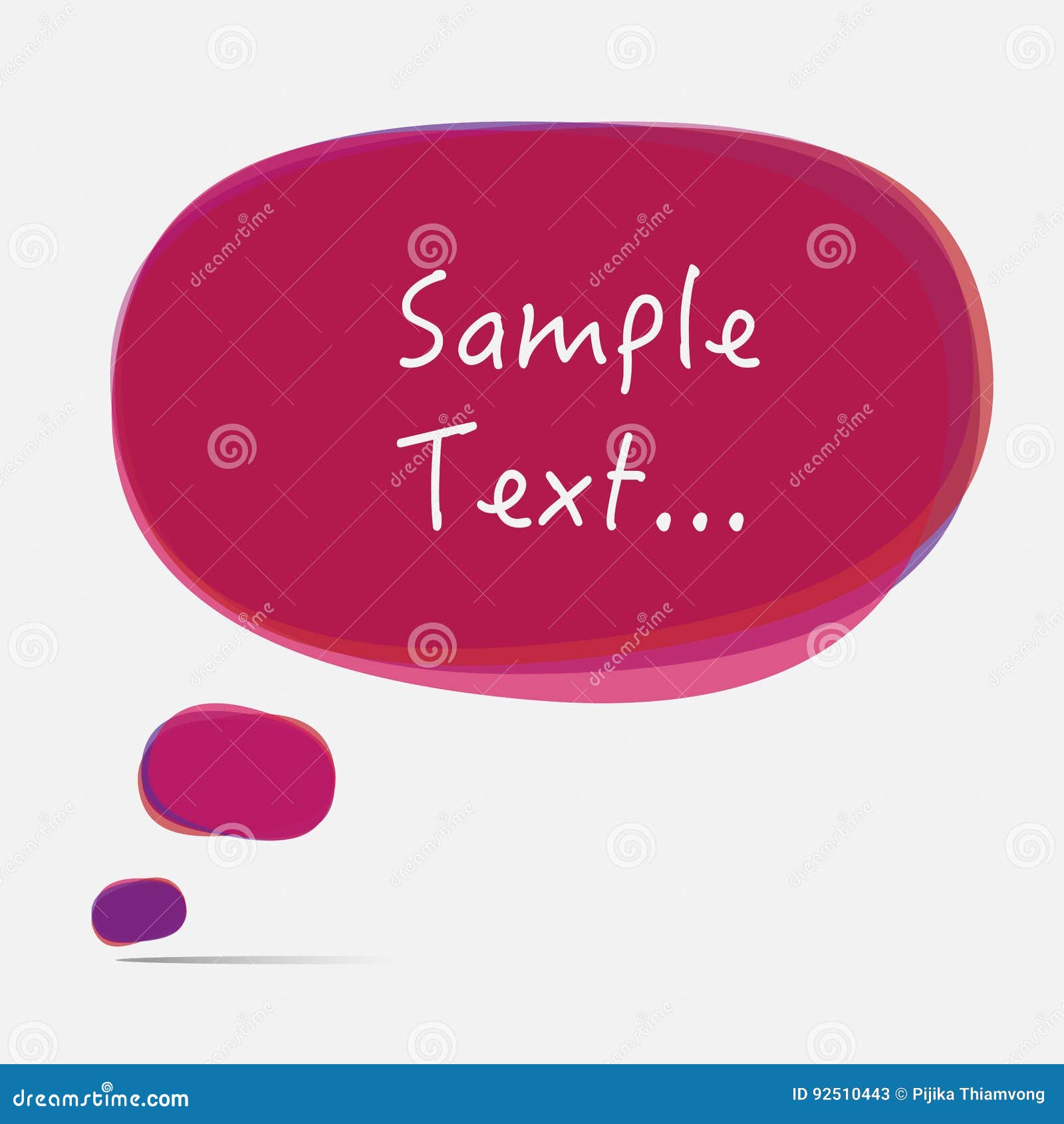 Vector Colorful Speech Bubble. Stock Vector - Illustration of design ...