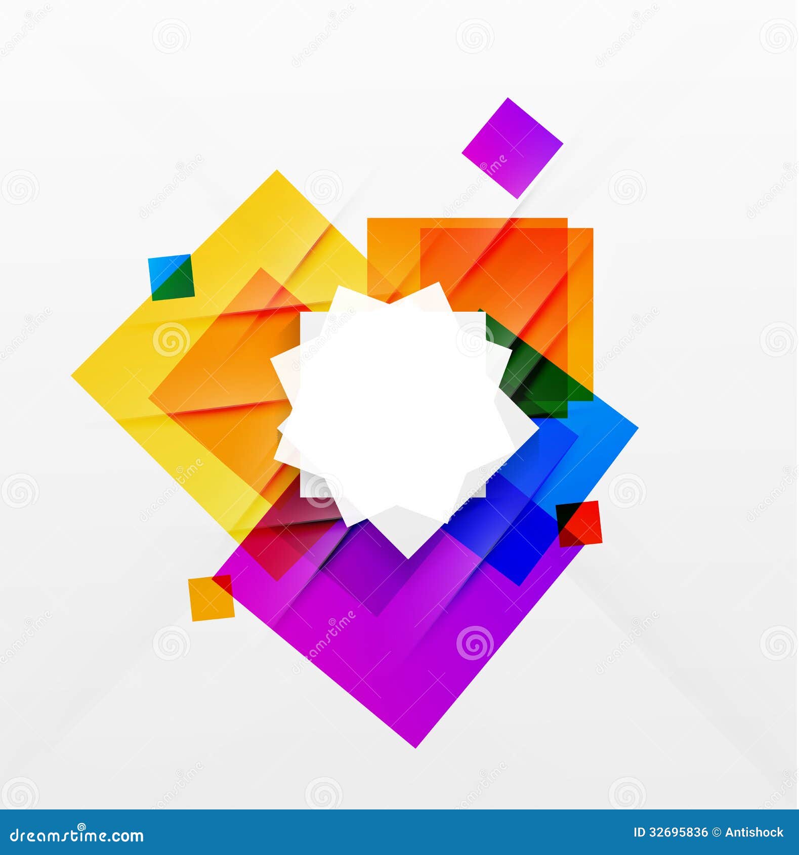 Vector Colorful Squares Modern Design Stock Vector - Illustration of ...