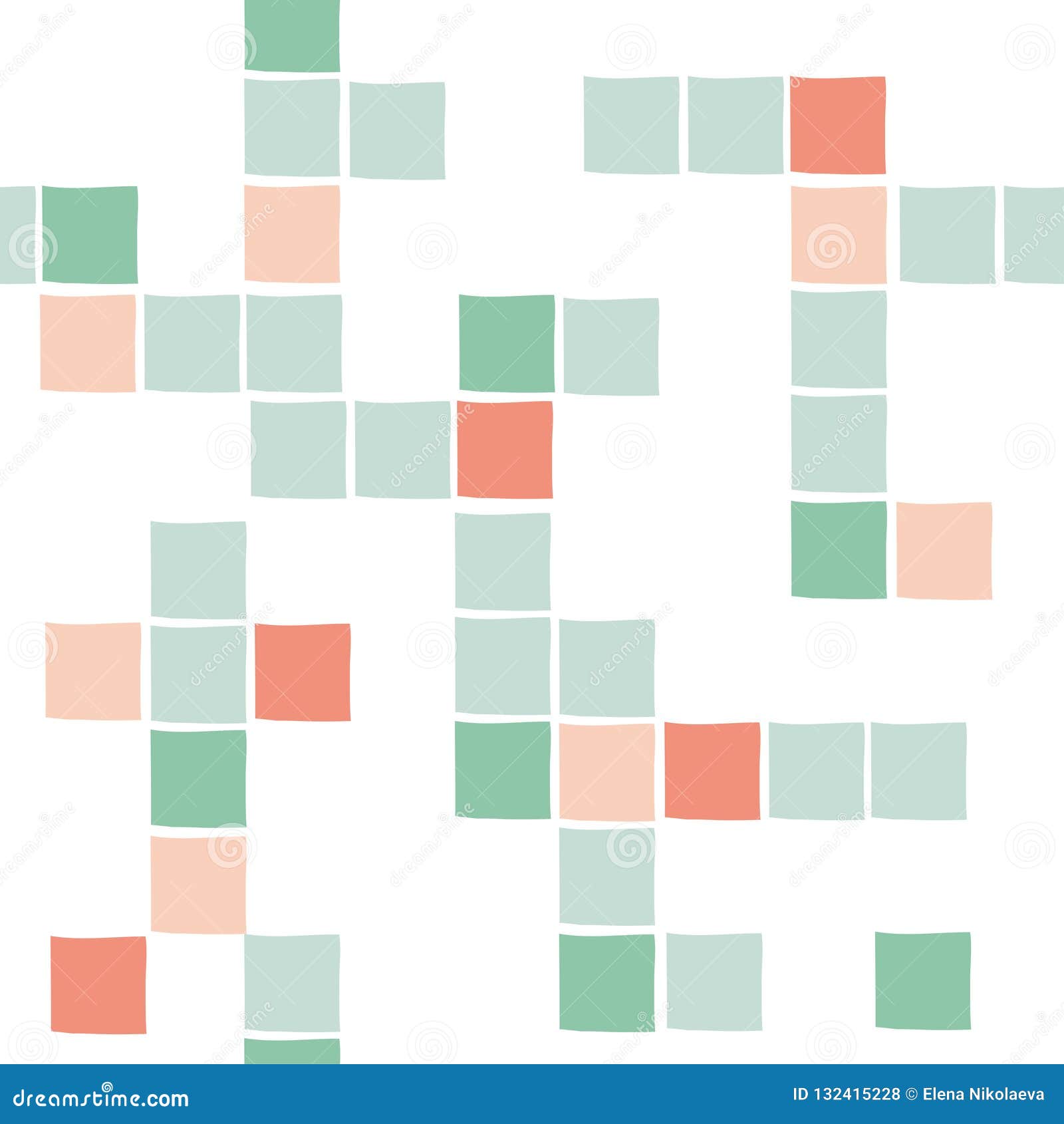 Vector Colorful Squares Seamless Pattern Stock Vector - Illustration of ...