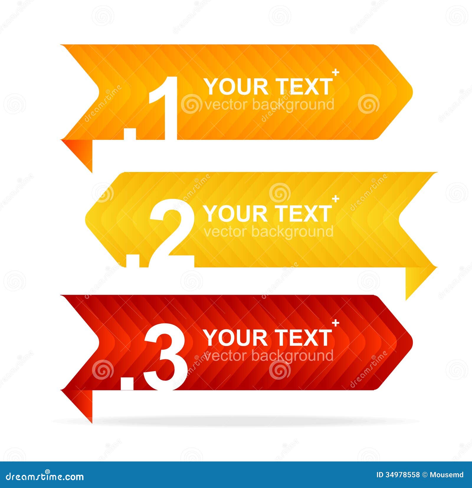 Vector Colorful Text Box 1,2,3,4 Concept Stock Vector - Illustration of ...