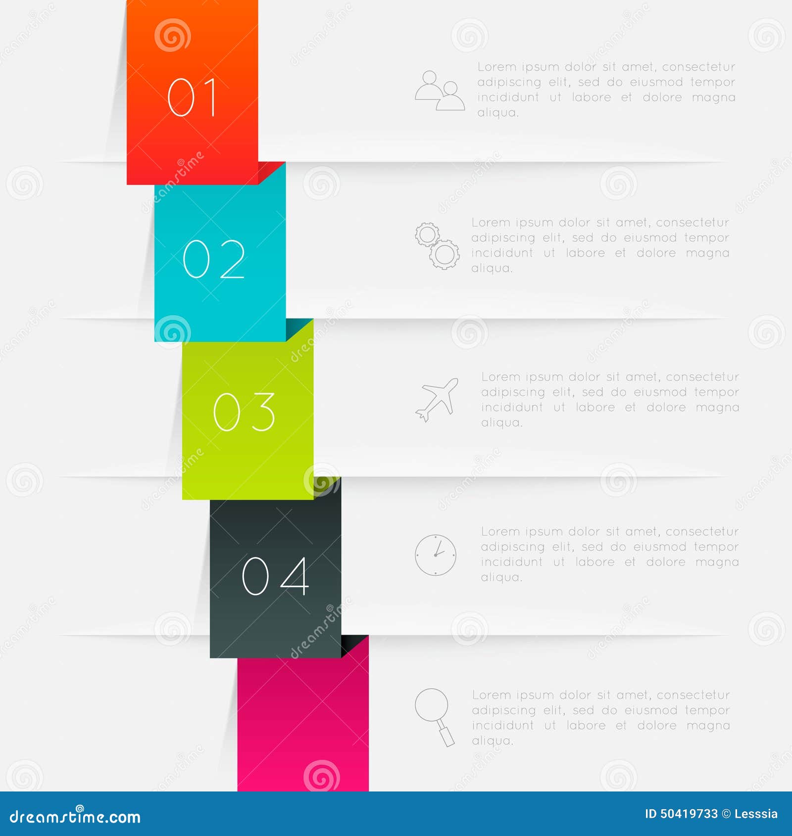 Vector Colorful Text Box, Trendy Colors. Stock Vector - Illustration of ...