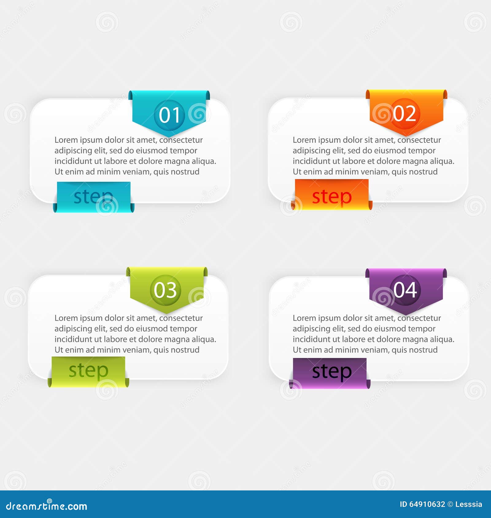 Vector Colorful Text Box, Trendy Colors. Stock Vector - Illustration of ...