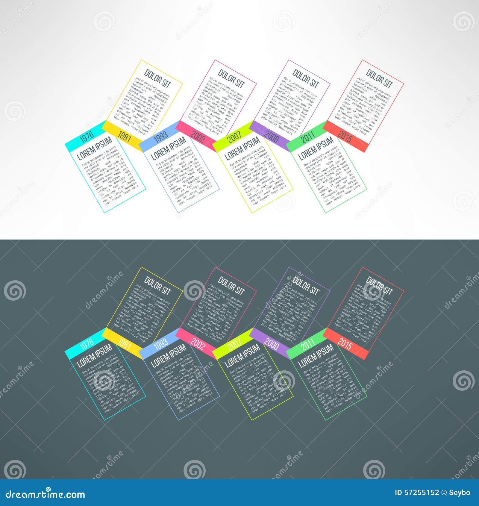 Vector Colorful Timeline Template Infographic Stock Vector ...