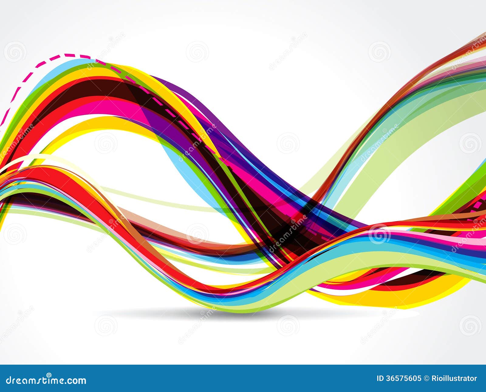 Vector Colorful Wave Background Stock Vector - Illustration of business ...