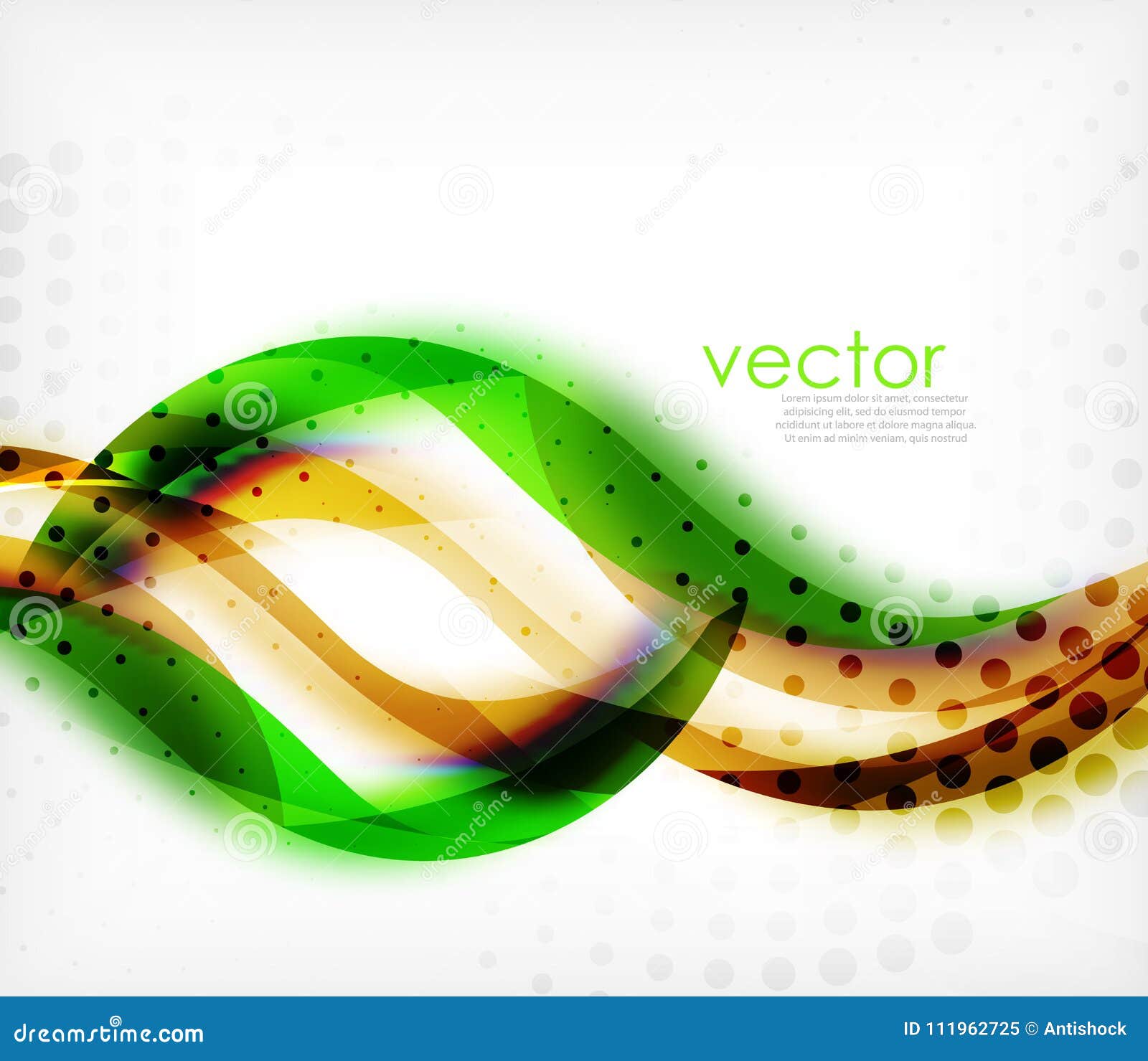 Vector Colorful Wavy Stripe on White Background with Blurred Effects ...