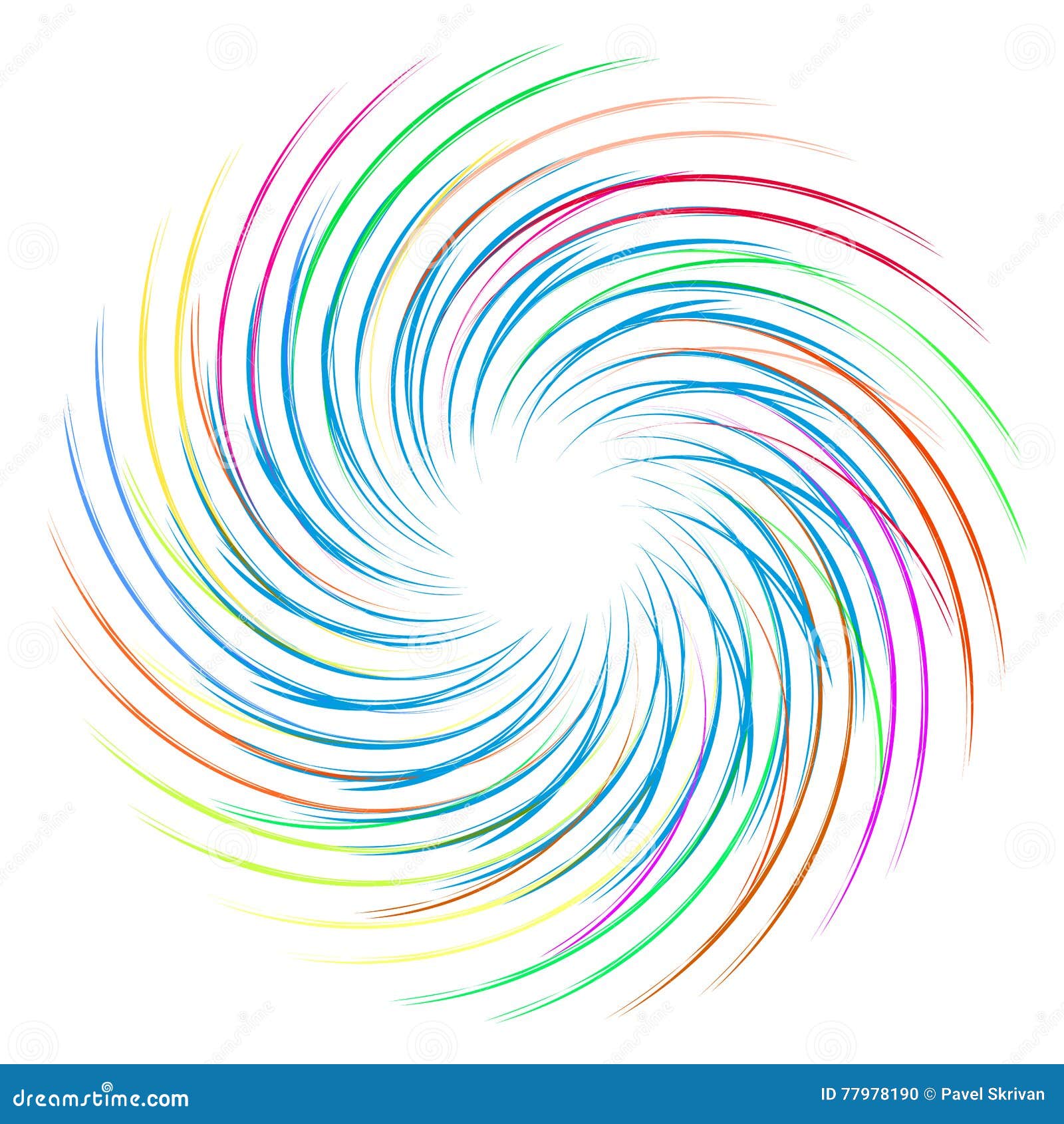 Vector Colorido Del Remolino Ilustración del Vector - Ilustración de ...