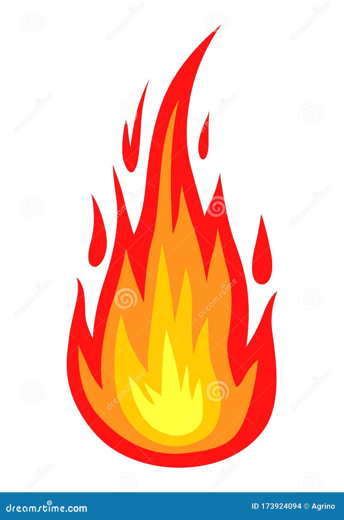 Vector colors fire icon stock vector. Illustration of flare - 173924094