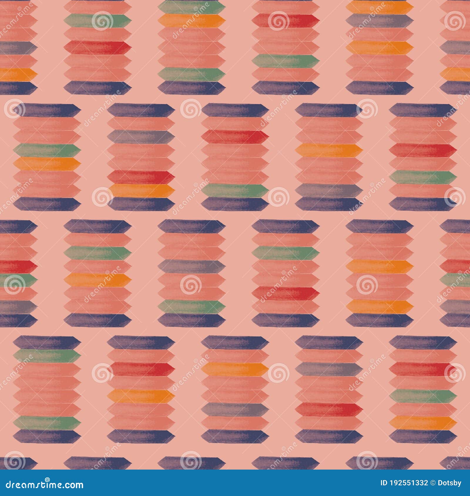 Vector Colourful Bars, Stripes Seamless Pattern Stock Vector ...