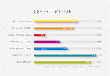 Vector Column Horizontal Graph Template Stock Vector - Illustration of ...