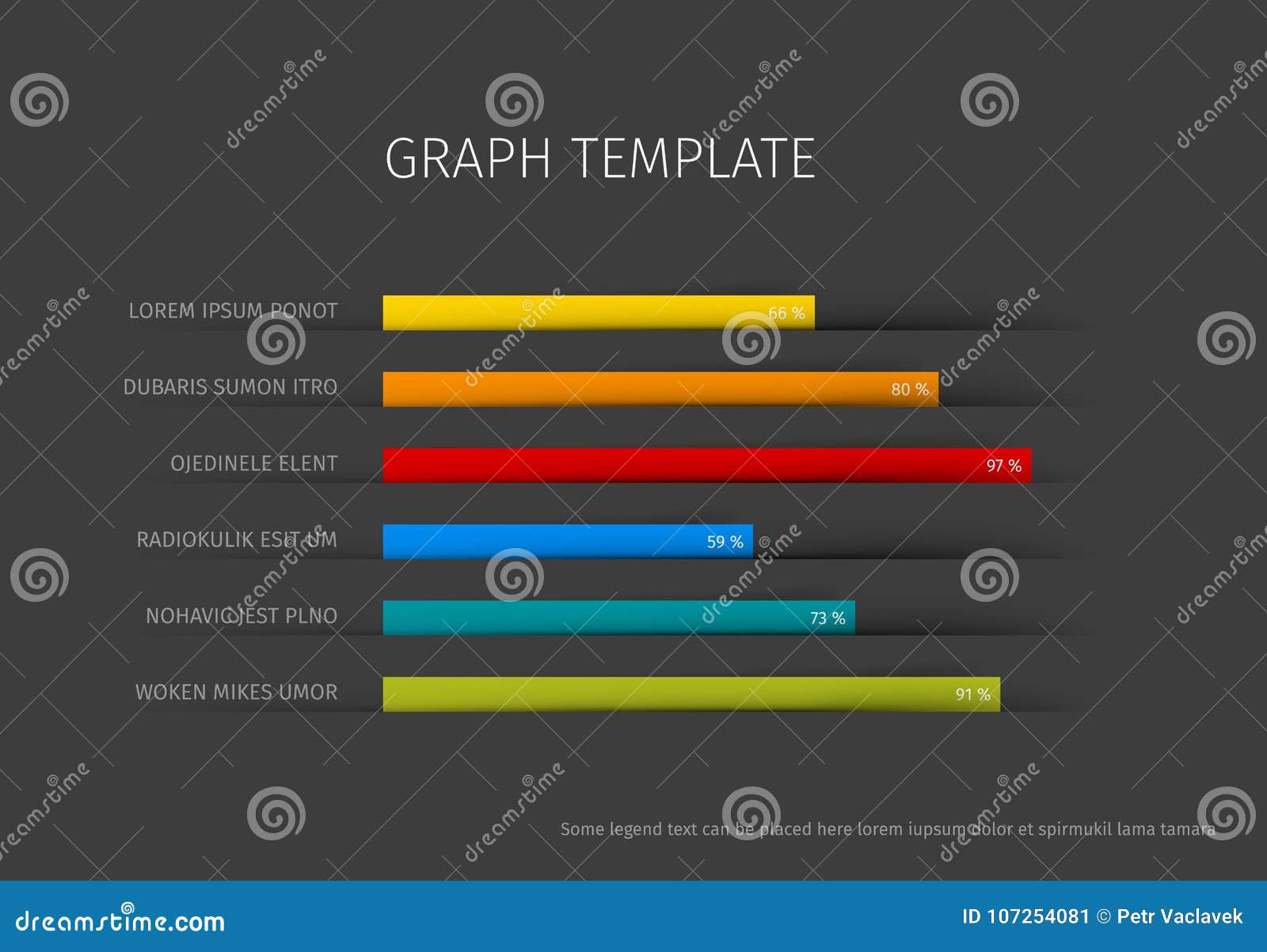 Vector Column Horizontal Graph Template Stock Vector - Illustration of ... Vector Column Horizontal Graph Template Stock Vector - Illustration of ...