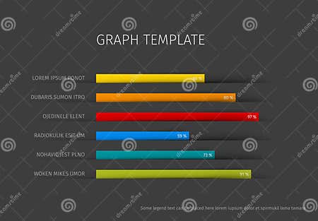 Vector Column Horizontal Graph Template Stock Vector - Illustration of ...