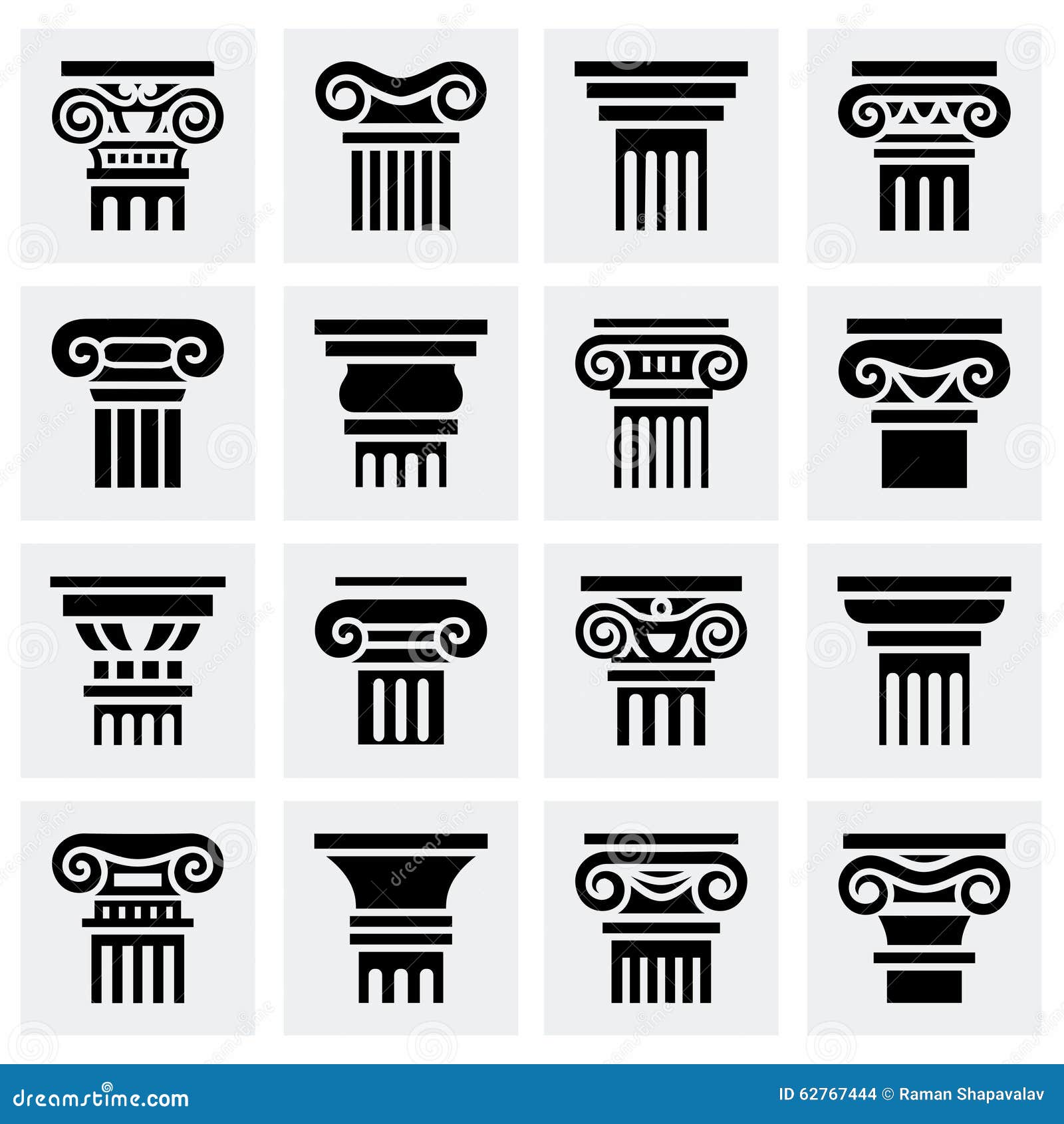 Vector Column Icon Set Stock Illustrations – 21,358 Vector Column Icon ...