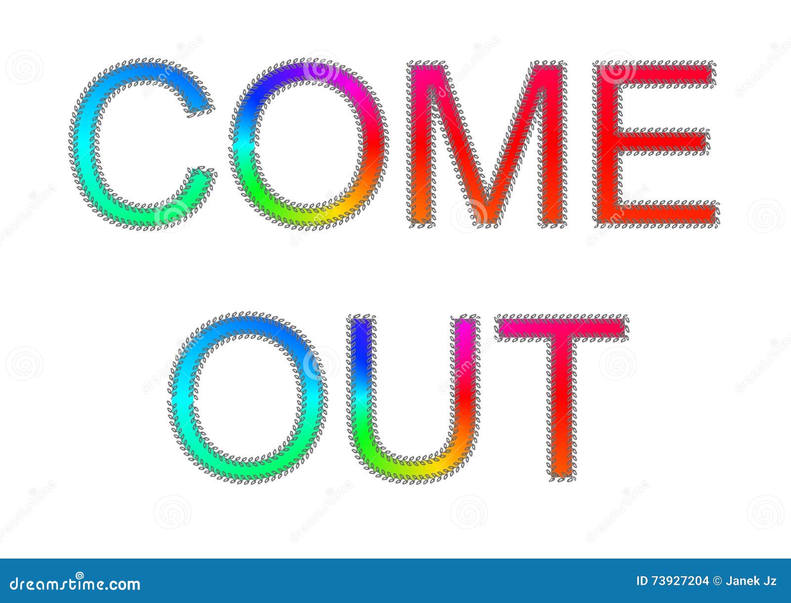 Come Out stock illustration. Illustration of place, area - 73927204