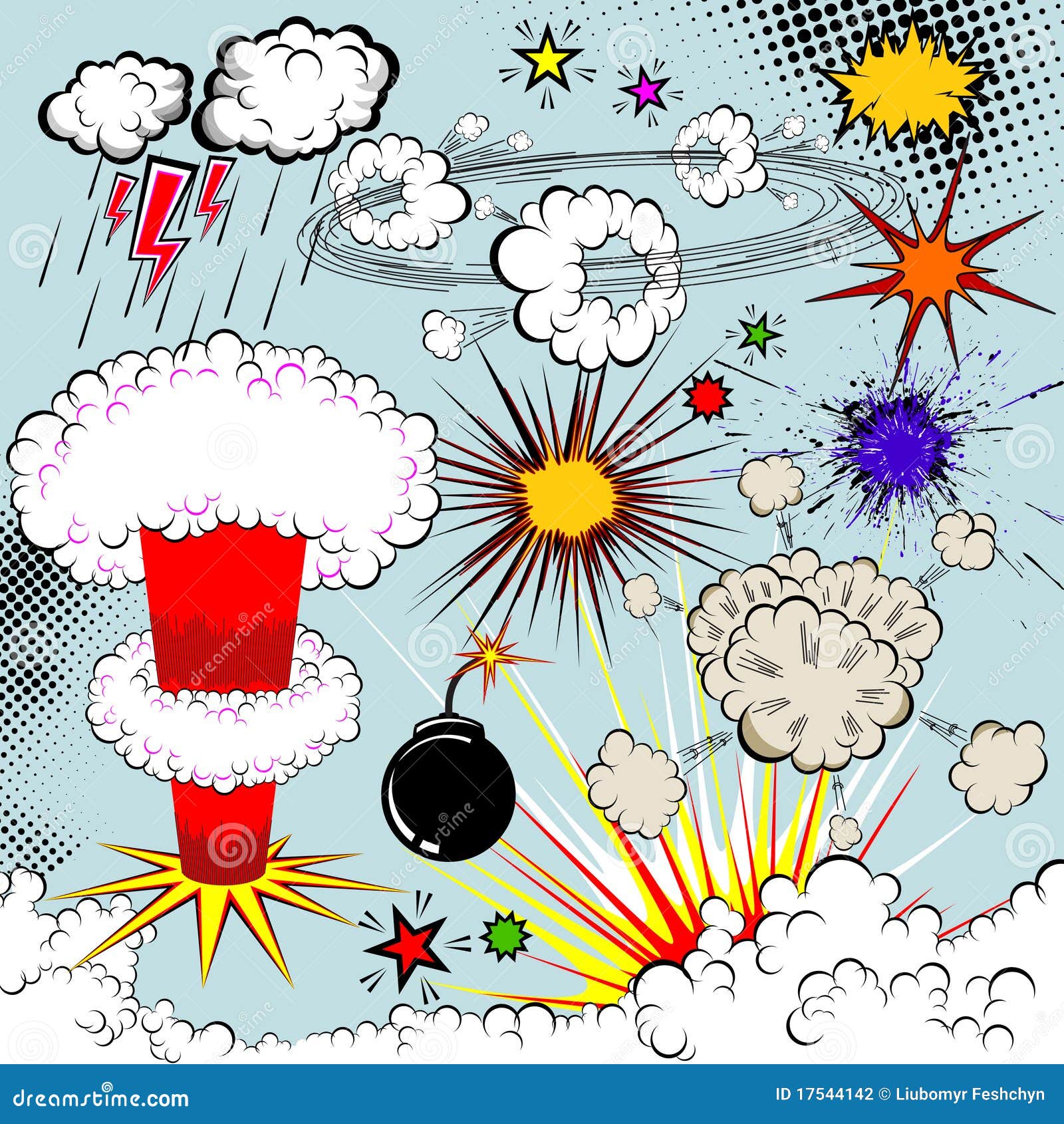 Vector Comic Book Explosion Stock Vector - Illustration of crunch ...