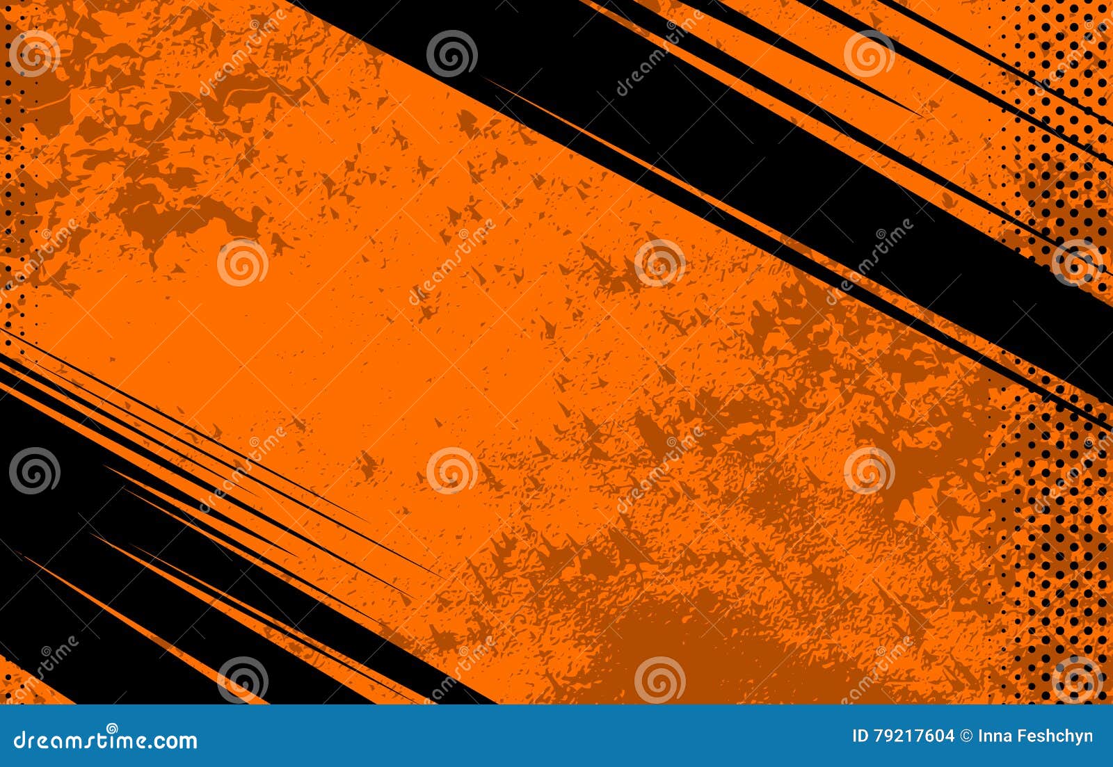 Vector Comic Book and Journal Background. Orange Grunge Texture ...