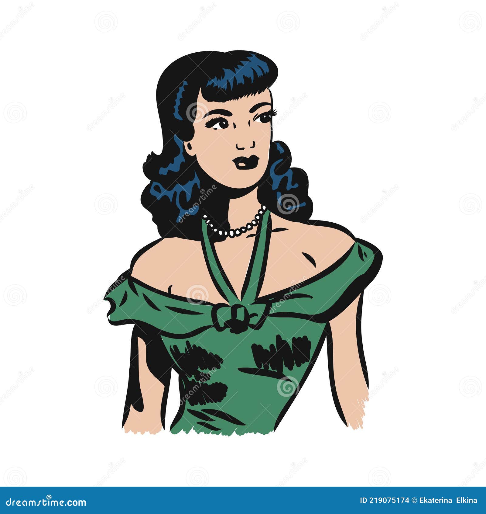 Vector Comic Book View of Characters Facial Expression Stock Vector ...