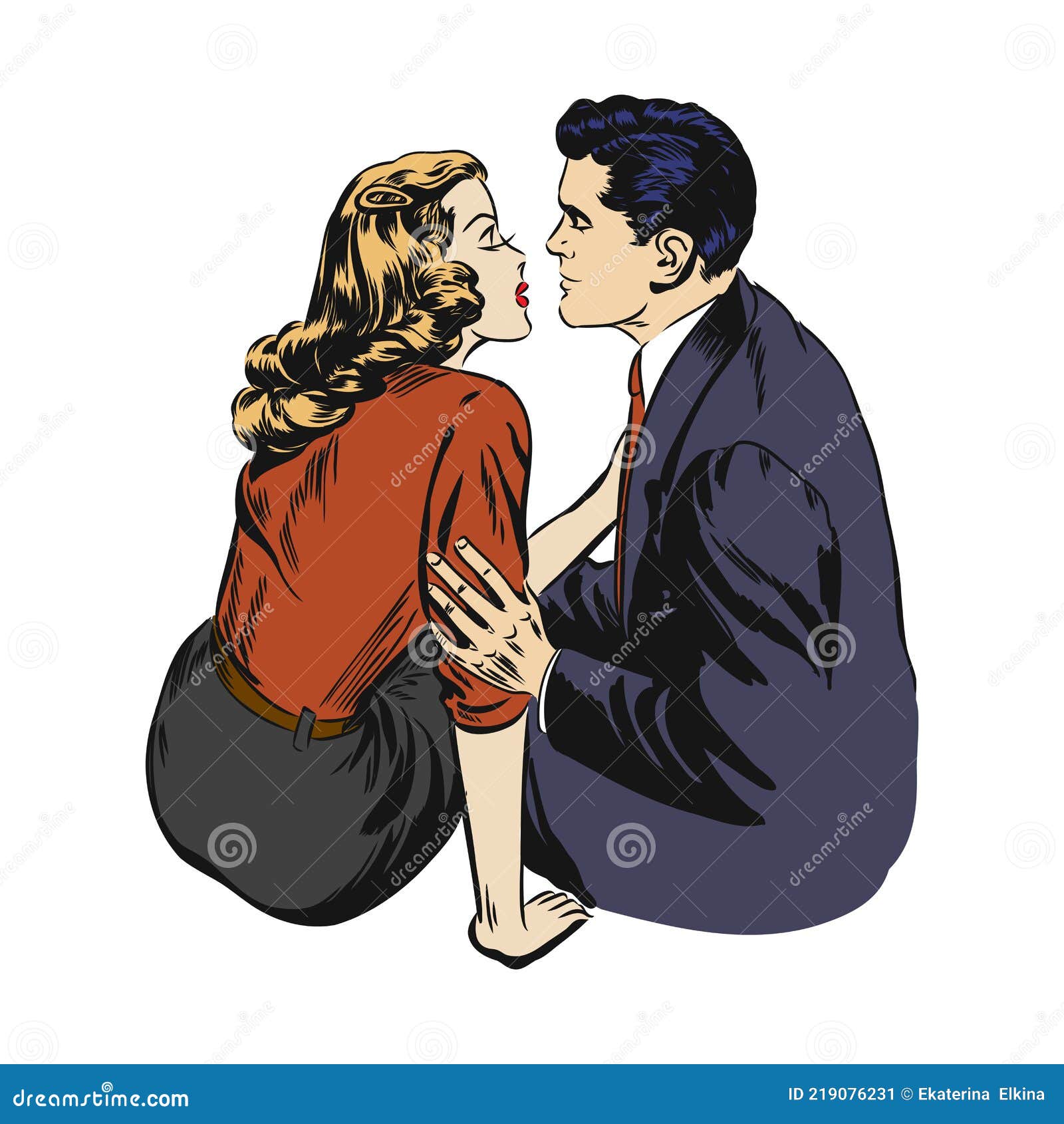 Vector Comic Book View of Characters Facial Expression Stock Vector ...