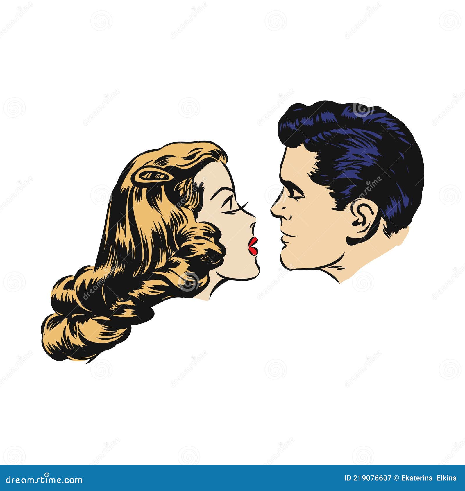 Vector Comic Book View of Characters Facial Expression Stock Vector ...