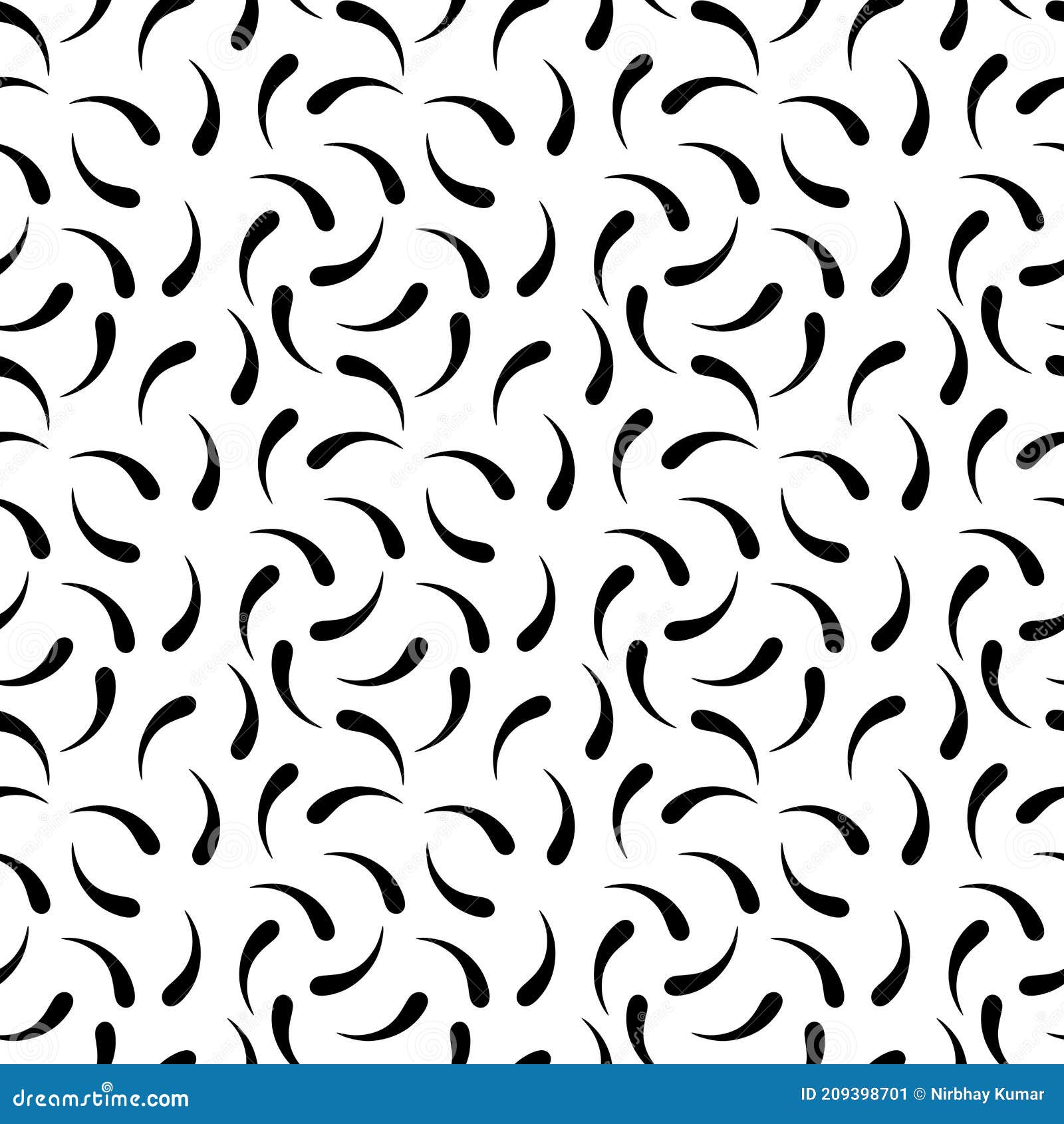 Vector Comma Seamless Pattern Background Stock Vector - Illustration of ...