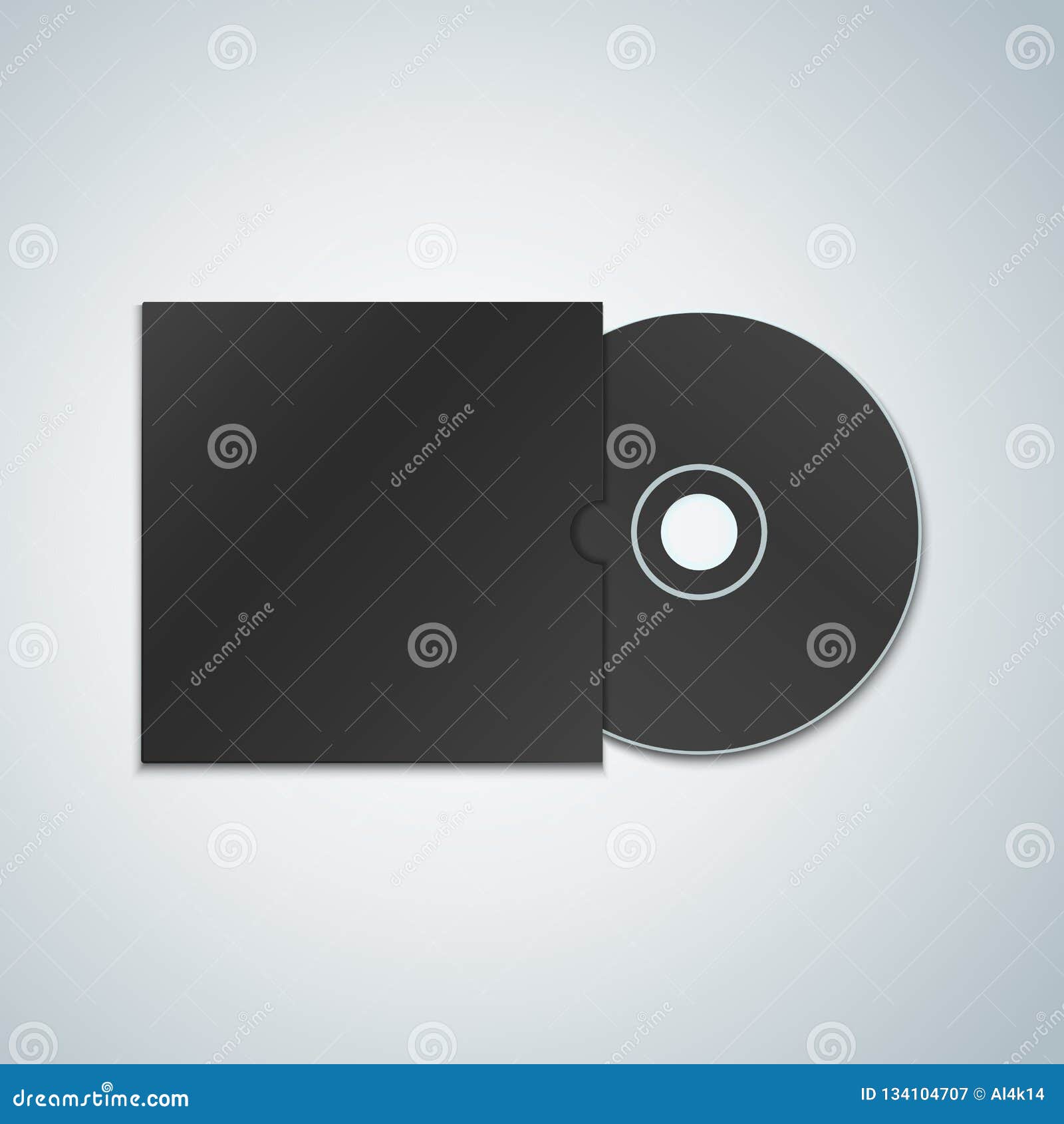 Vector Compact Disc Cover Mockup Stock Vector - Illustration of ...