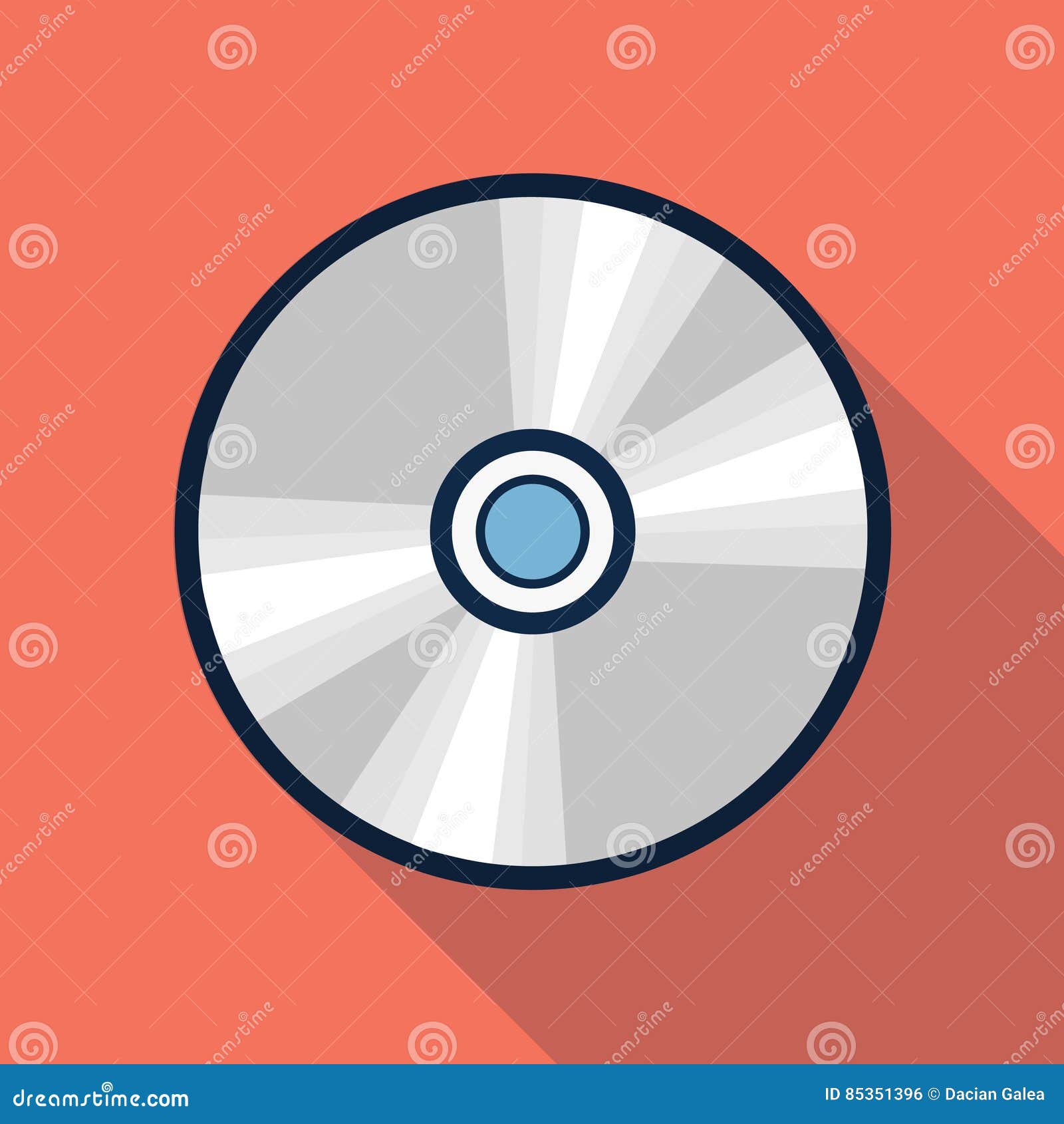 Compact Disk Vector Illustration | CartoonDealer.com #8736332