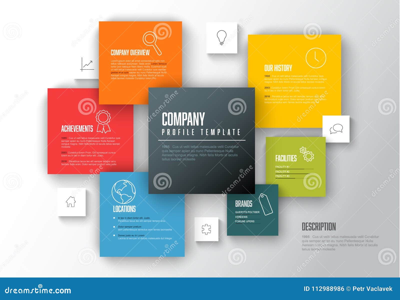 Vector Company Infographic Overview Design Template Stock Vector ...