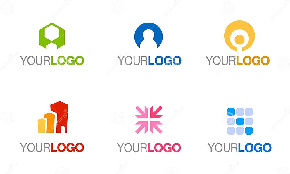 Vector company logo set stock vector. Illustration of clean - 9246796